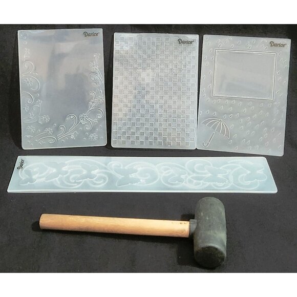 Darice | Art | Darice Scrapbook Craft 4 Embossing Folders Mallet ...